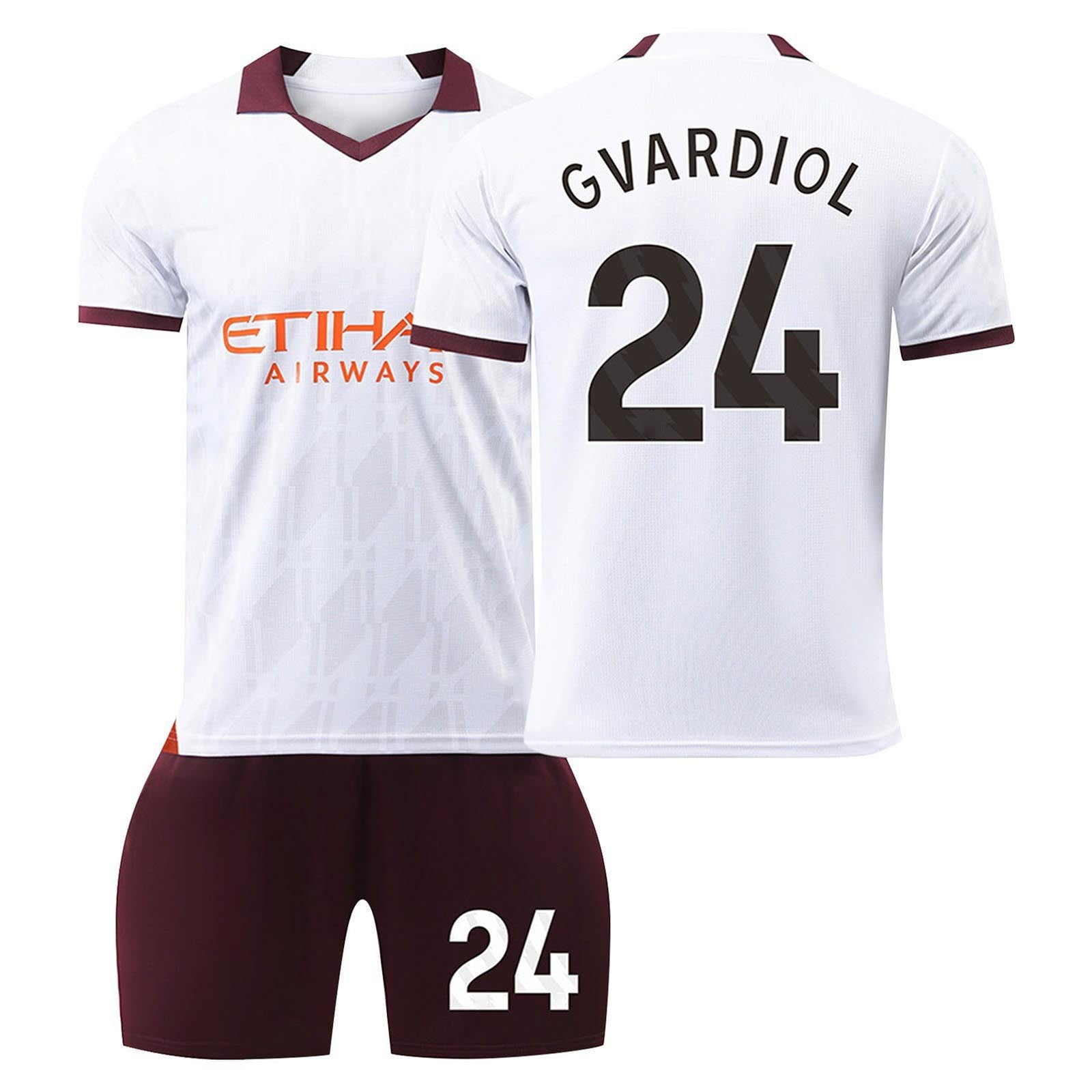 Lide 2324 European FC Away Game Soccer Jersey, European #24 GVARDIOL ...