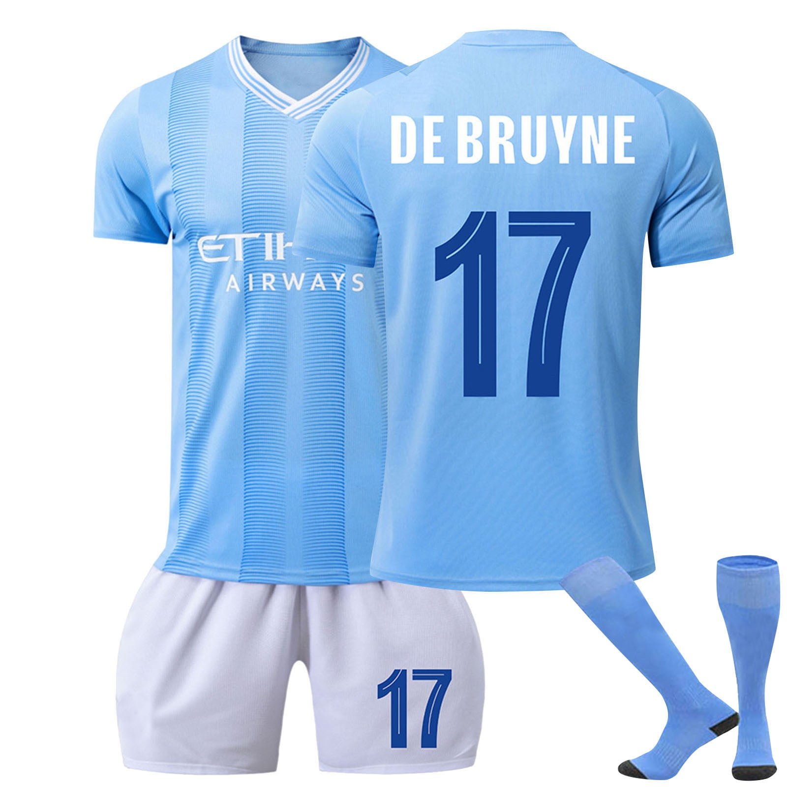 Lide 2324 UEFA Champions League Soccer Jersey, European #17 DE BRUYNE ...