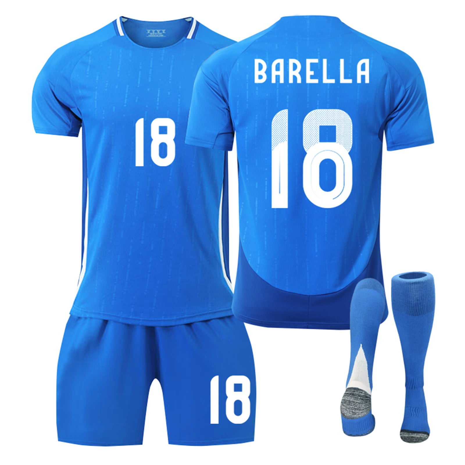 Lide 2425 Italy National Team Home Game Blue Round Neck Soccer Jersey ...