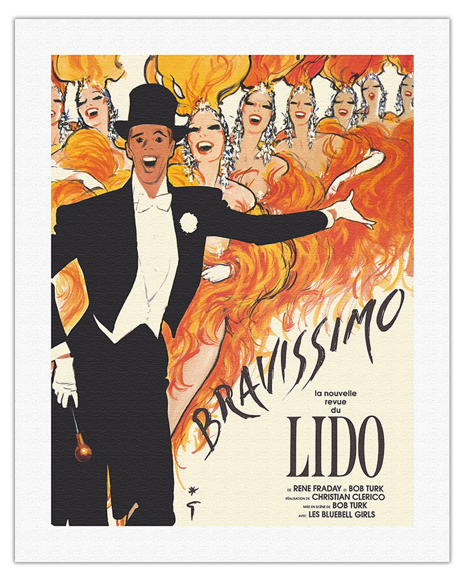 Lido Cabaret - Paris France - Bravissimo Burlesque Show - Vintage ...