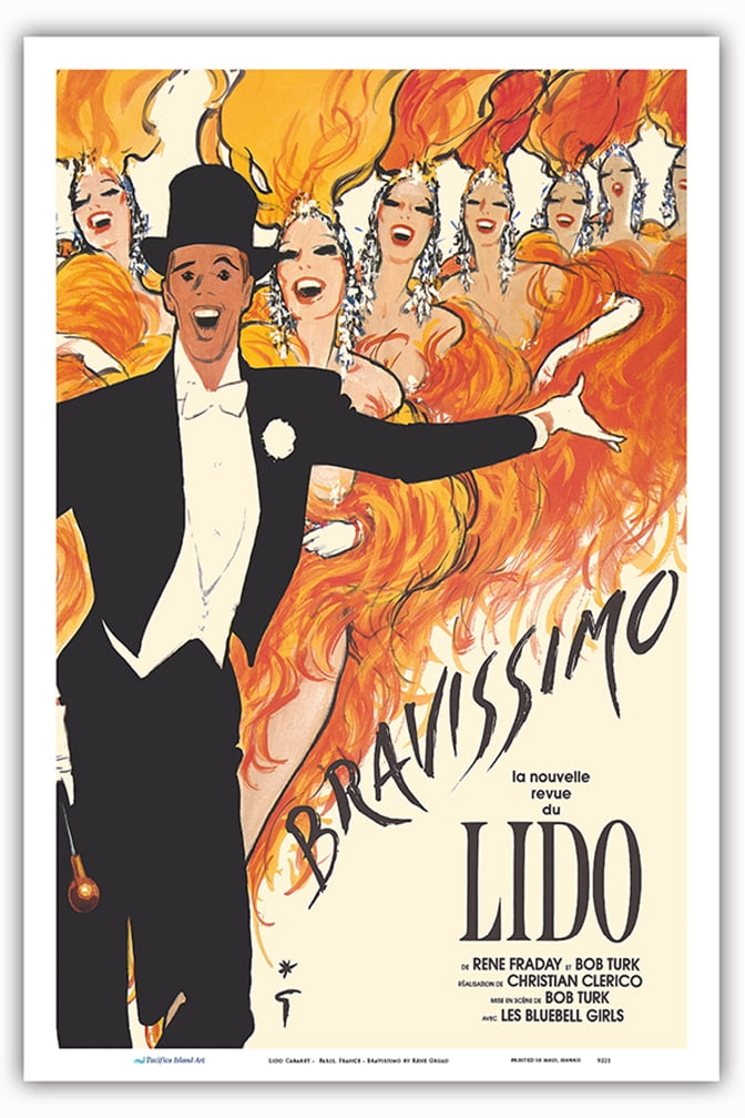 Lido Cabaret - Paris France - Bravissimo Burlesque Show - Vintage ...