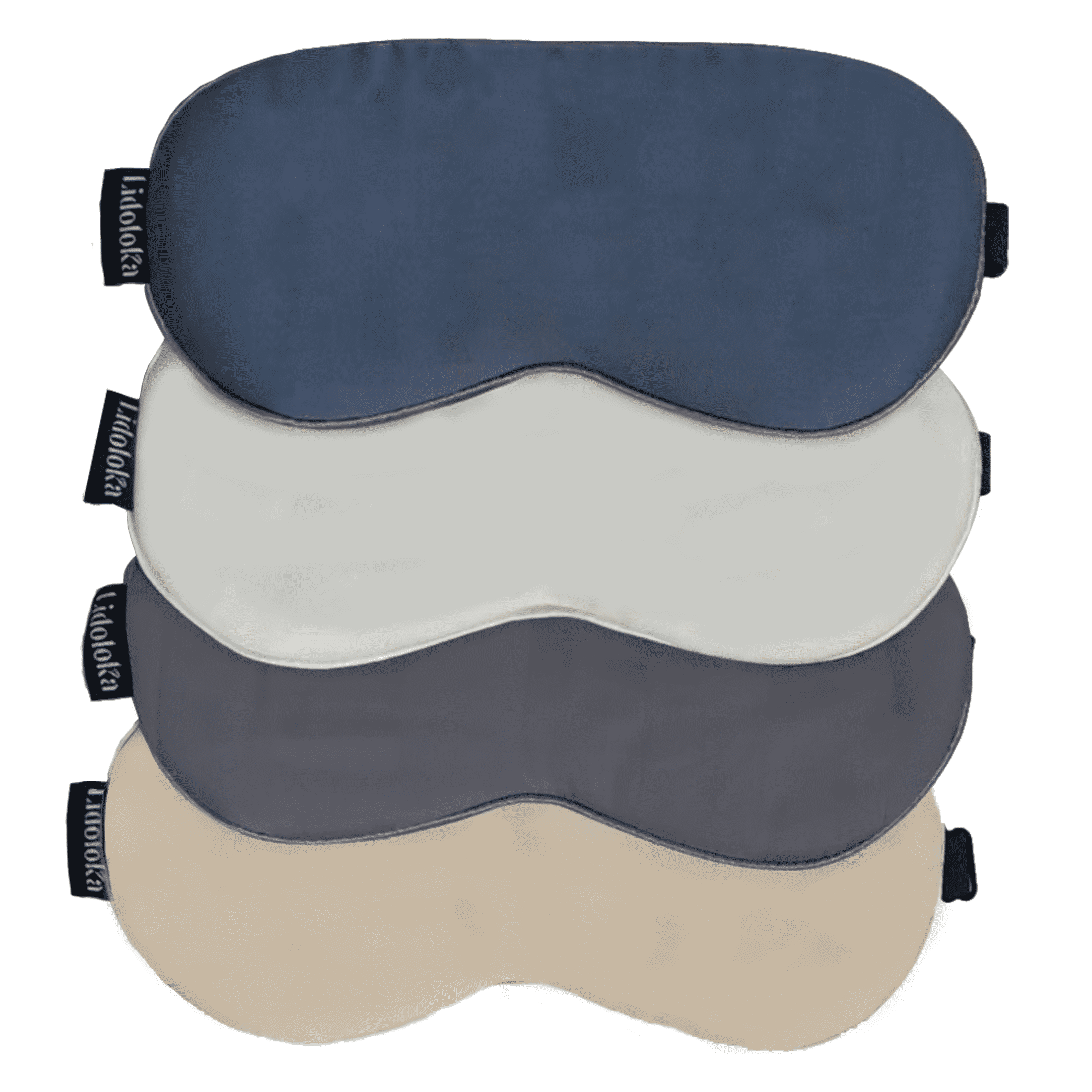 Lidoloka Bamboo Rayon Sleep Eye Masks for Adult 4 Pcs,Adjustable Strap ...