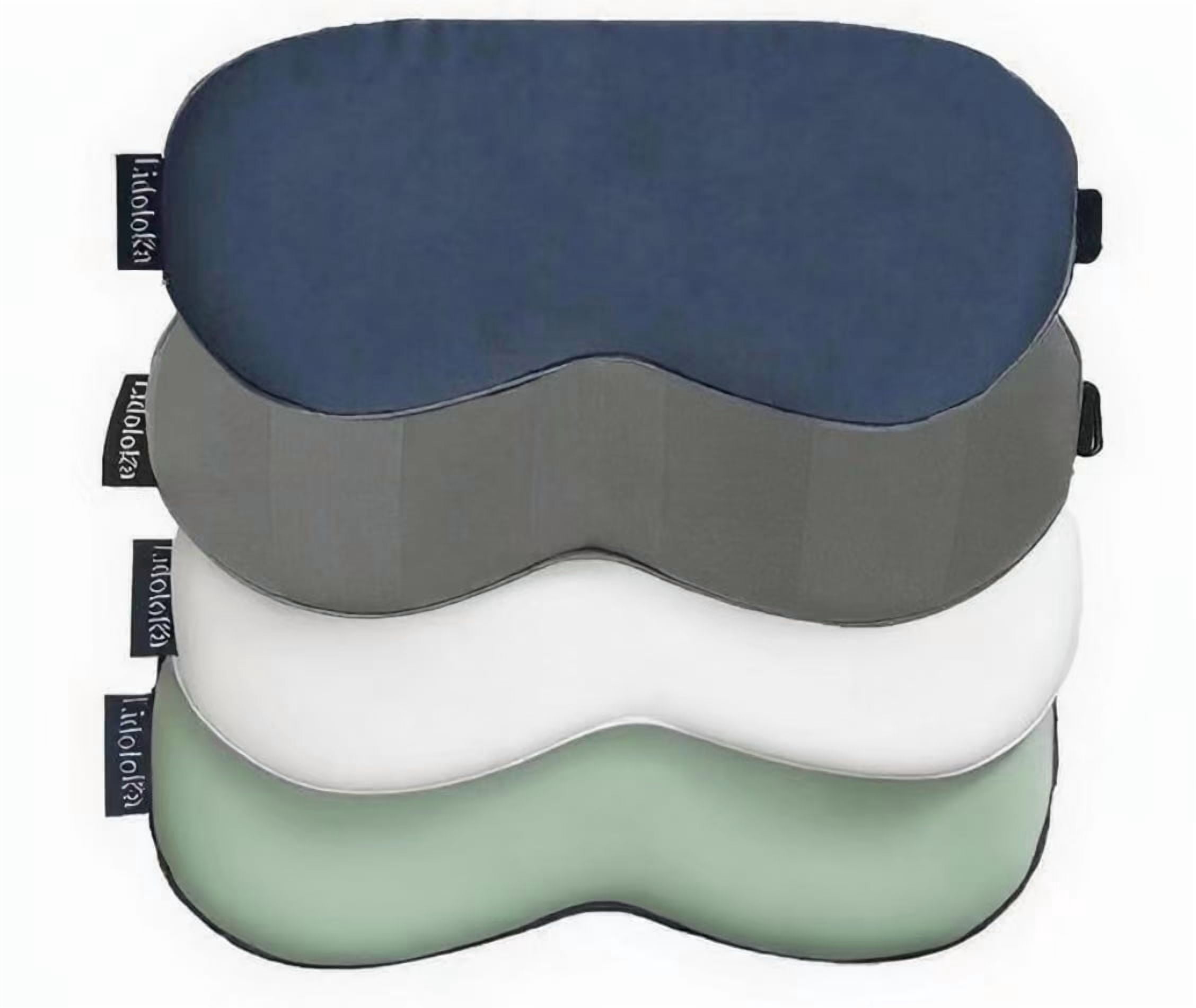Lidoloka Bamboo Rayon Sleep Eye Masks for Adult 4 Pcs,Adjustable Strap ...