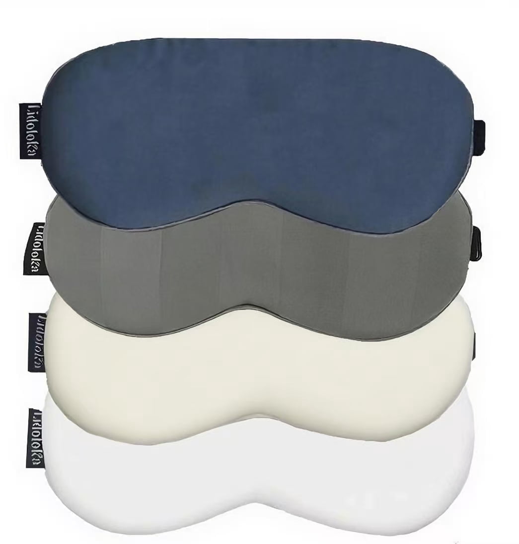 Lidoloka Bamboo Rayon Sleep Eye Masks for Adult 4 Pcs,Adjustable Strap ...