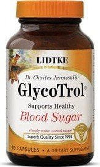 LIDTKE GlycoTrol Capsules, 180 Count, Vitamin Enriched for Healthy ...