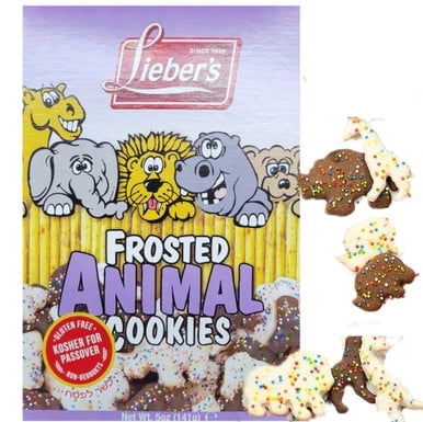 Lieber's Frosted Animal Cookies, Kosher for Passover, 5 oz - Walmart.com