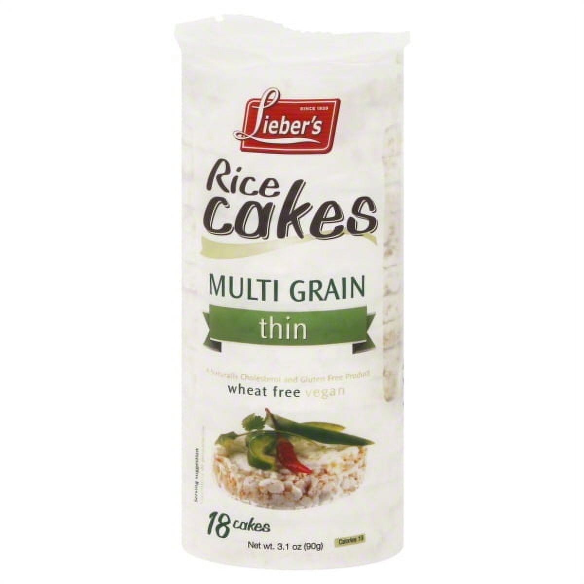 Lieber's Rice Cakes Multigrain Thin Rice Cakes 3.1 oz (3 pack ...