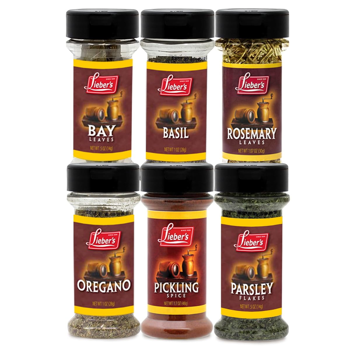 Lieber's Spice Set, Complete OKA4 New Home Starter Seasoning 6 Piece ...