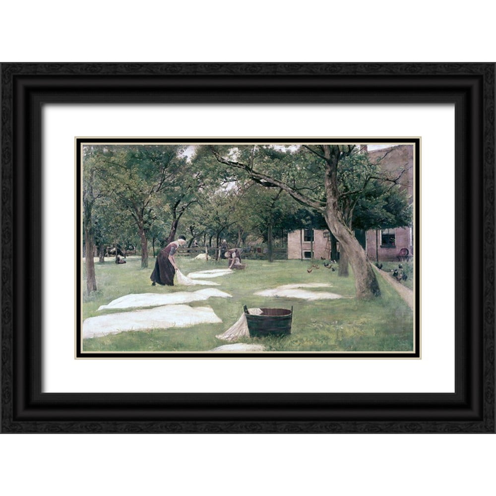 Liebermann, Max 18x13 Black Ornate Wood Framed with Double Matting ...