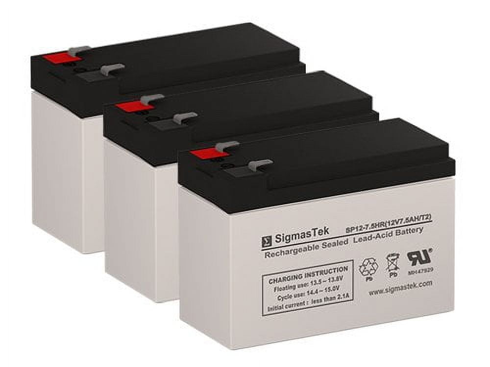 Liebert UPStation GXT1000MT-120 UPS Replacement Batteries - Set of 3 - Walmart.com