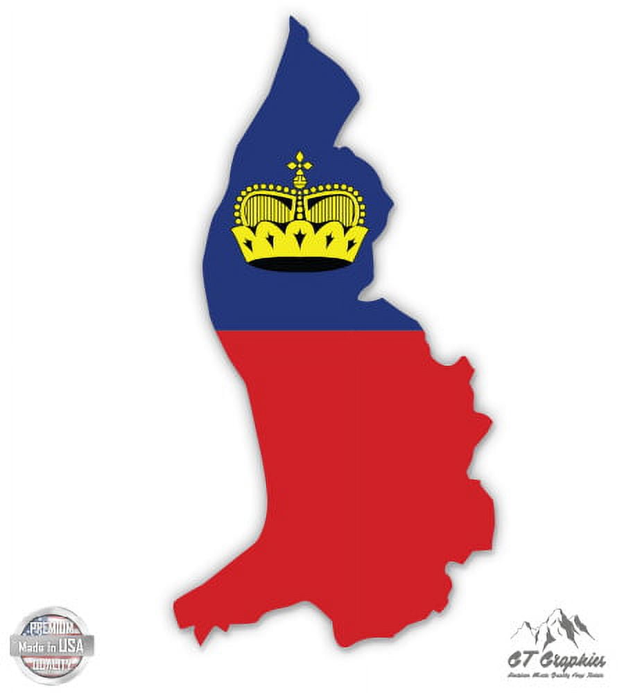 Liechtenstein - 3" Vinyl Sticker - For Car Laptop I-Pad Phone Helmet ...