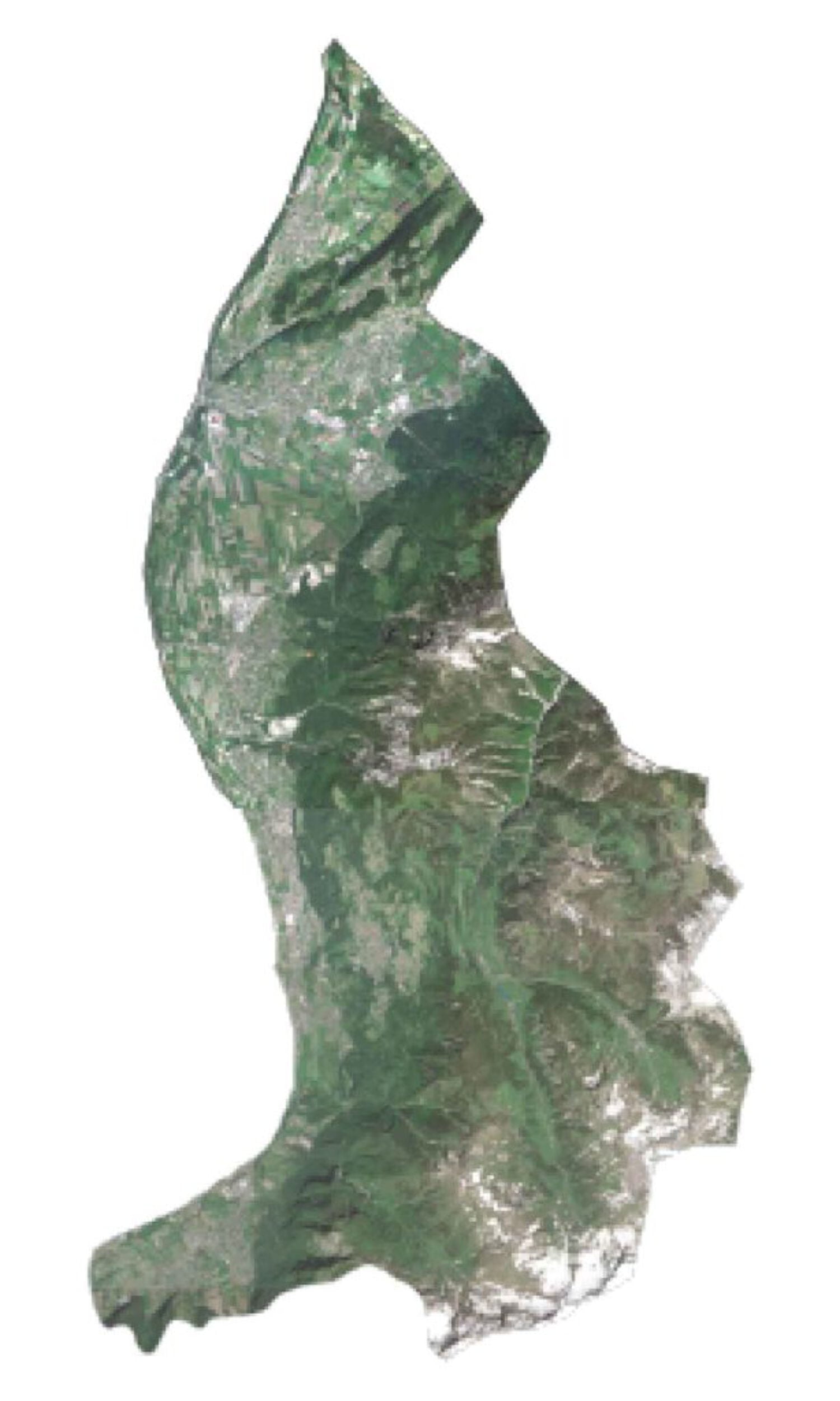 Liechtenstein Satellite Map GLOSSY POSTER PICTURE PHOTO PRINT BANNER ...