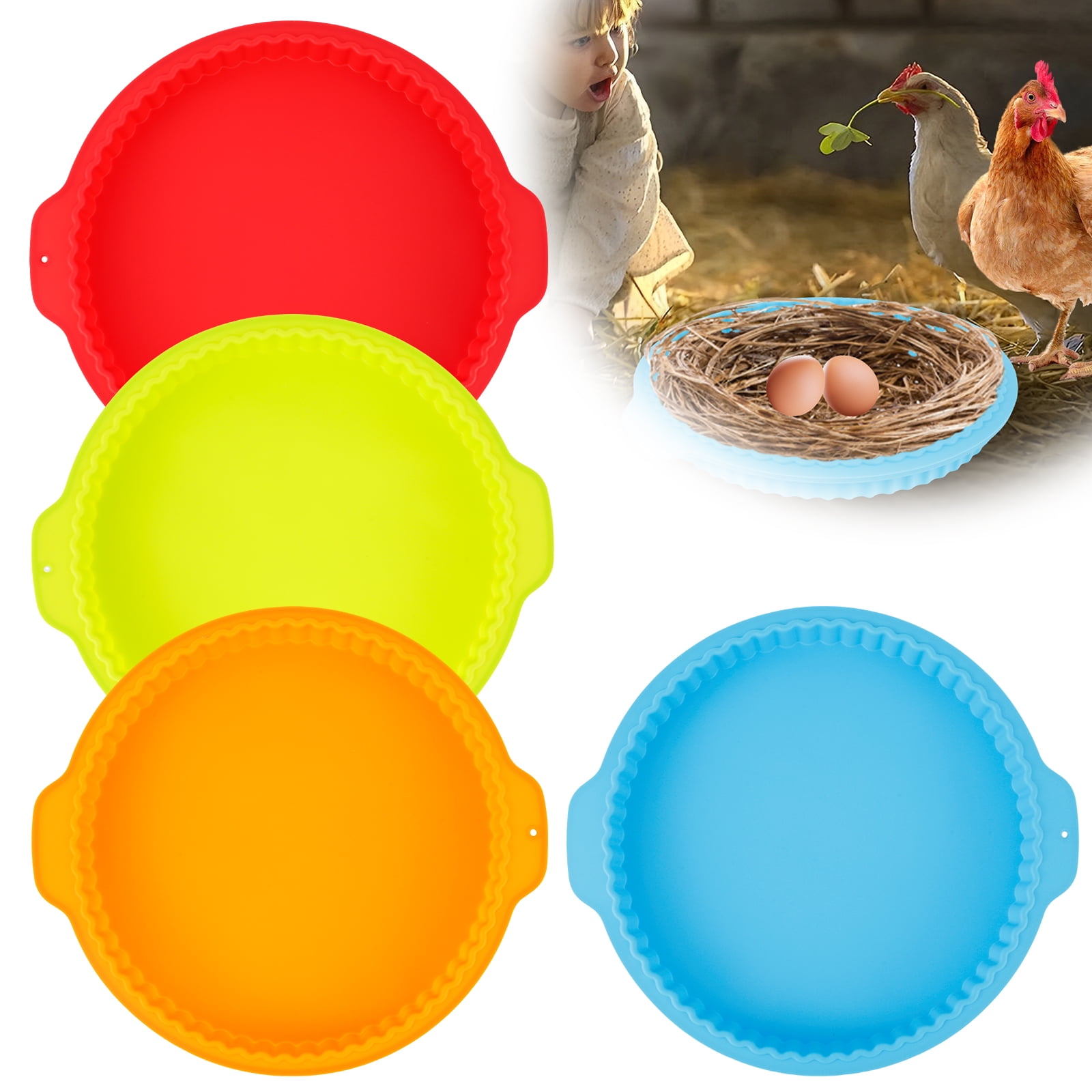 Lieonvis 4 Pcs Chicken Nesting Pads for Coop,Nesting Box Pads for ...