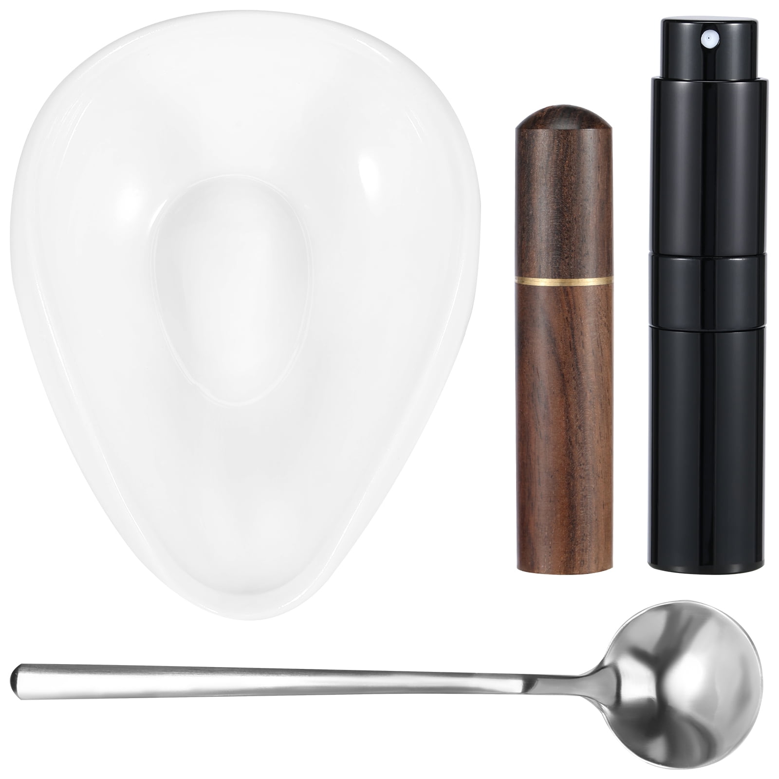 Lieonvis 4-Piece Coffee Bean Dosing Cup,Spray Bottle,Espresso Stirrer ...