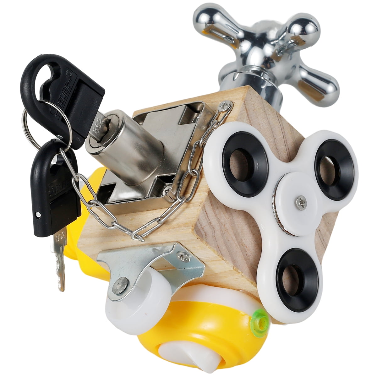 Lieonvis Busy Cubes Early Educational Busy Board for Learning Life ...