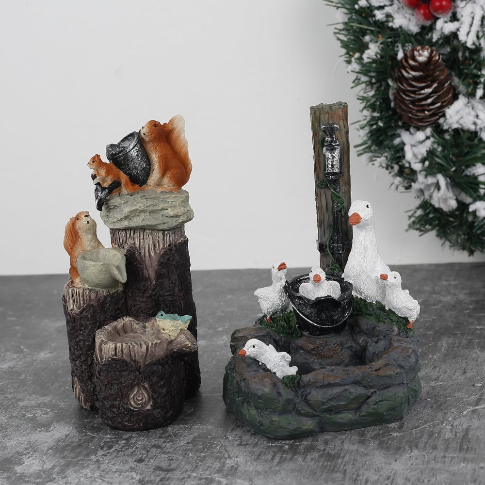 Lieonvis Garden Decor for Outside,Outdoor Water Feature DéCor,Resin ...