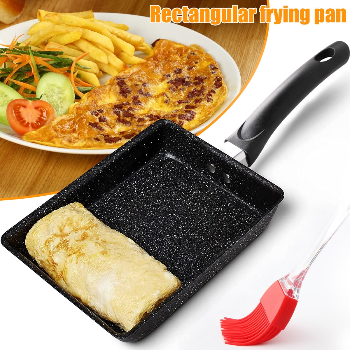 Lieonvis Japanese Cookware,Japanese Omelette Pan Tamagoyaki Nonstick ...