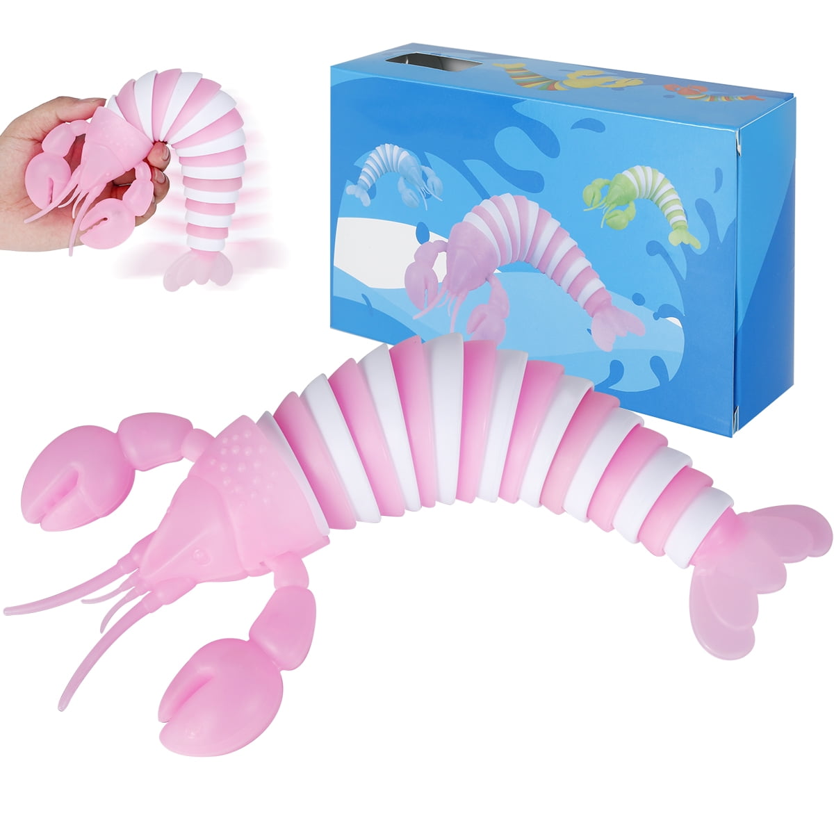 Lieonvis Lobster Fidget Toy 3D Printed Articulated Sensory Lobster ...