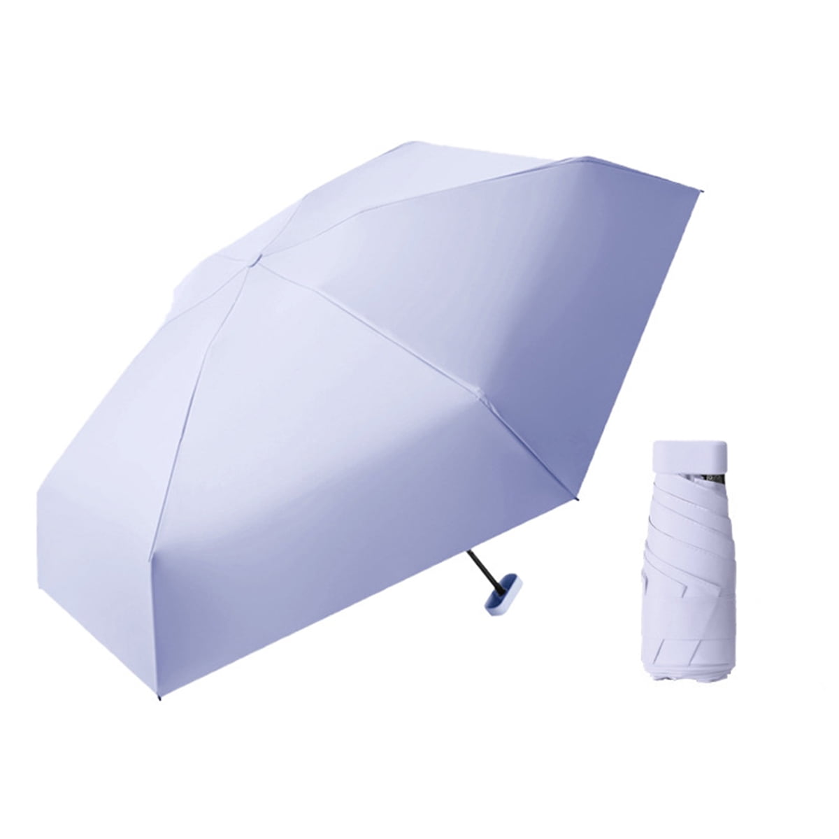 Lieonvis Small Mini Umbrella with Case Light Compact Design Folding ...
