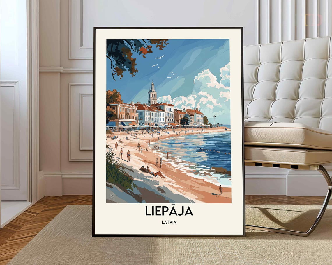 Liepaja Poster, Liepajaliepaja Print, Liepaja Photo, Liepaja Poster ...