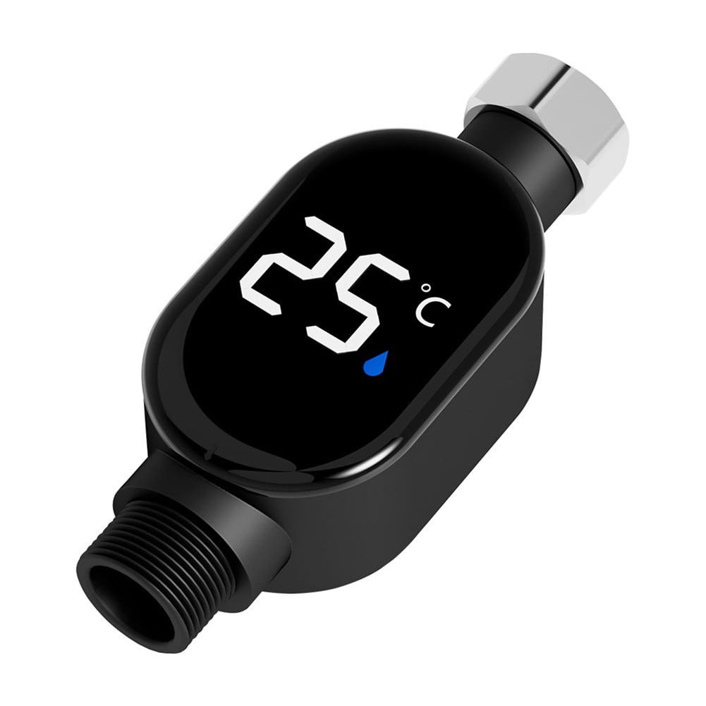 Lierteer 0-99℃ Black Intelligent LED Display Celsius Water Thermometer ...