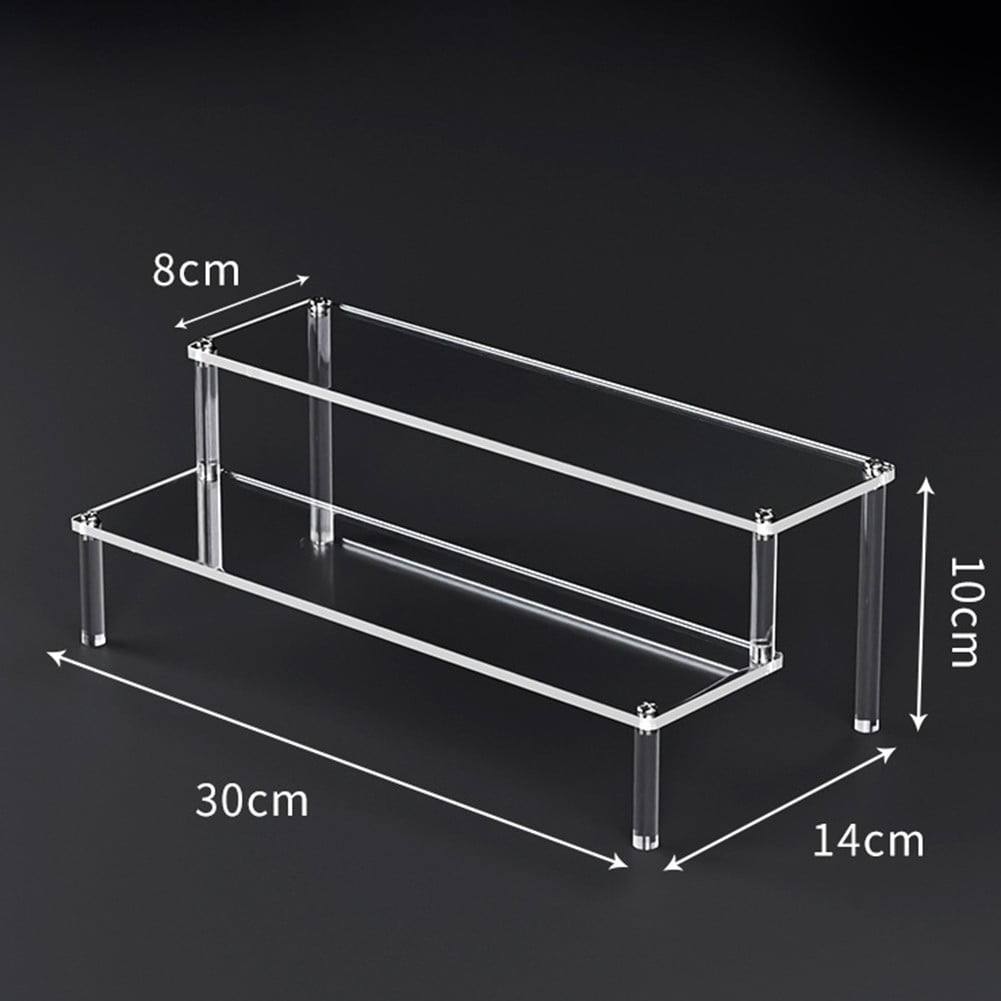 Lierteer 1-3 Layers Acrylic Display Stand Perfume Figurine Transparent ...