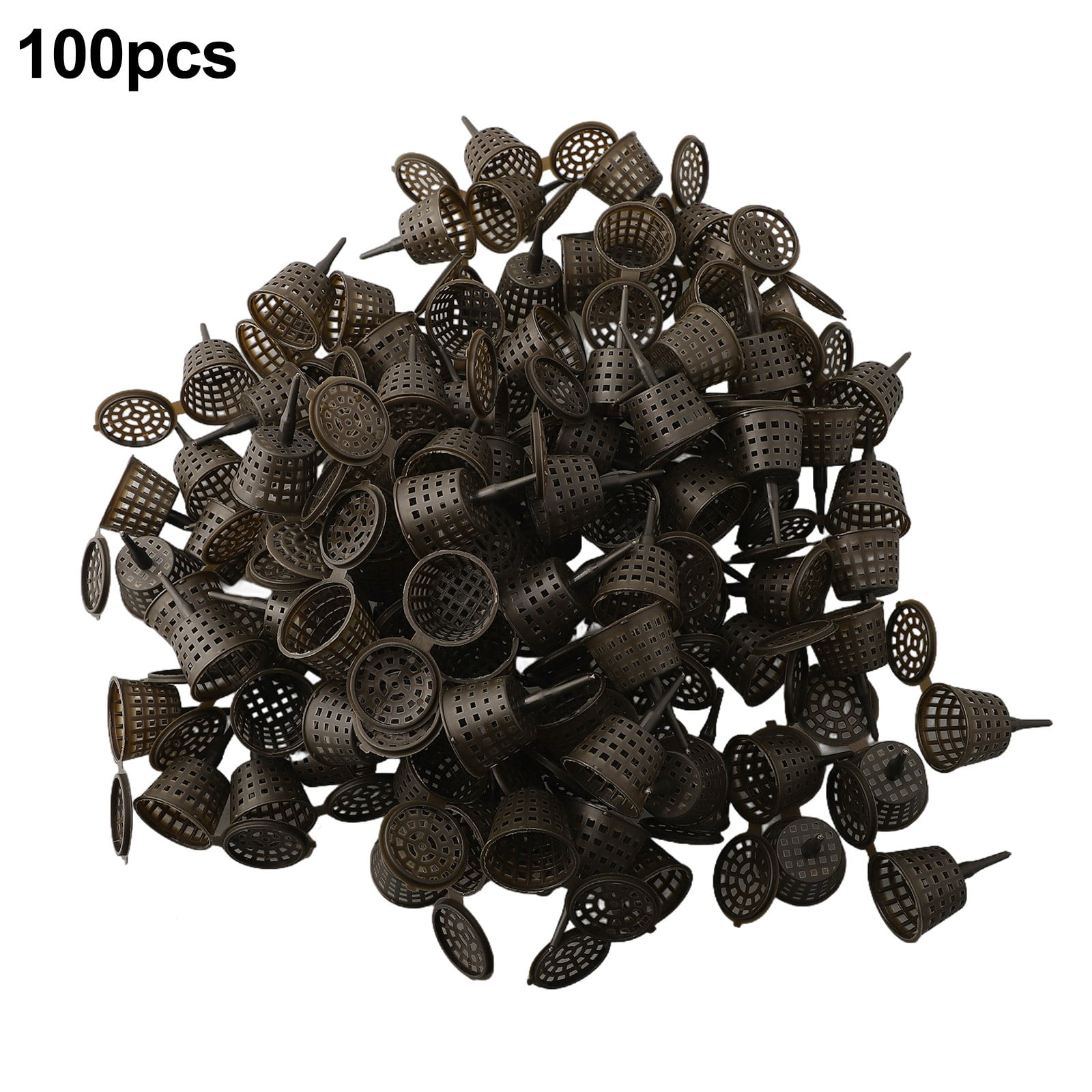 Lierteer 100Pcs Plant Fertilizer Baskets With Lid Orchid Cultivate Park ...