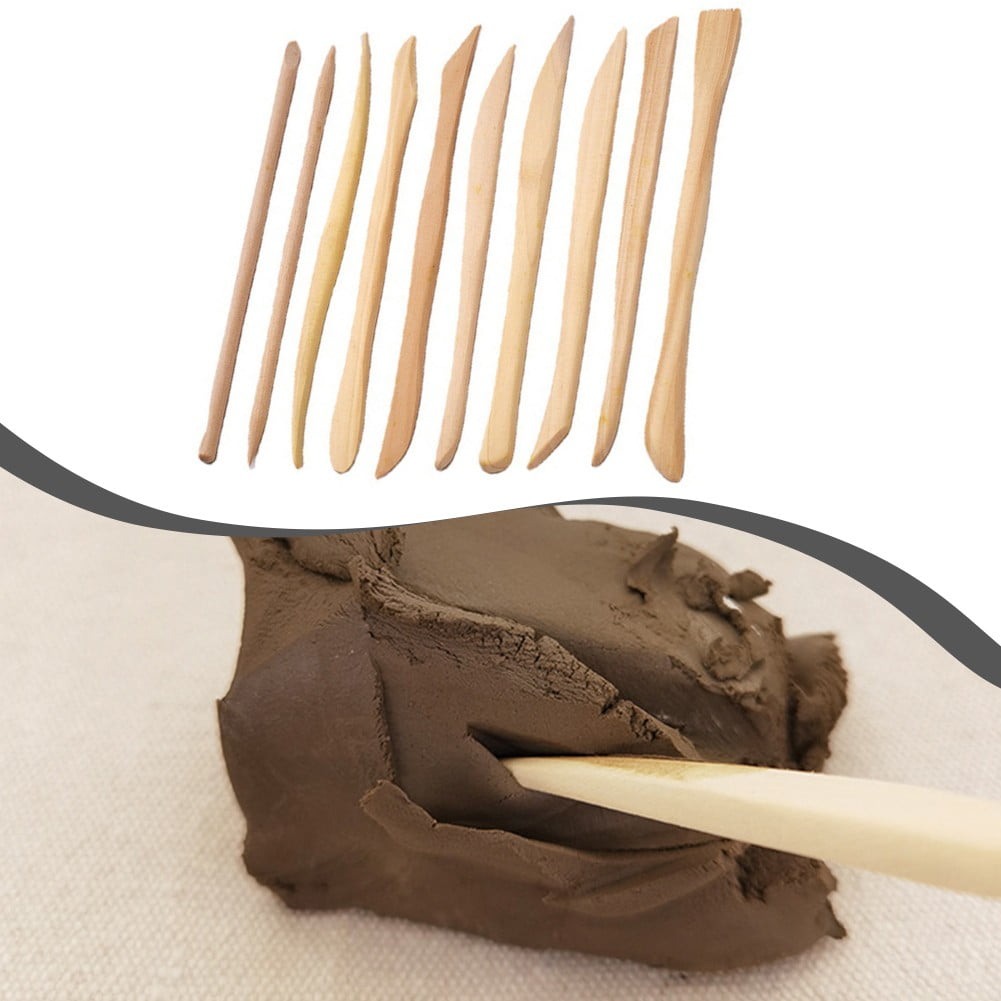 Lierteer 10Pcs/Set Carving Crafts Wooden Clay Sculpture Knife Pottery Sharpen Modeling - Walmart.com