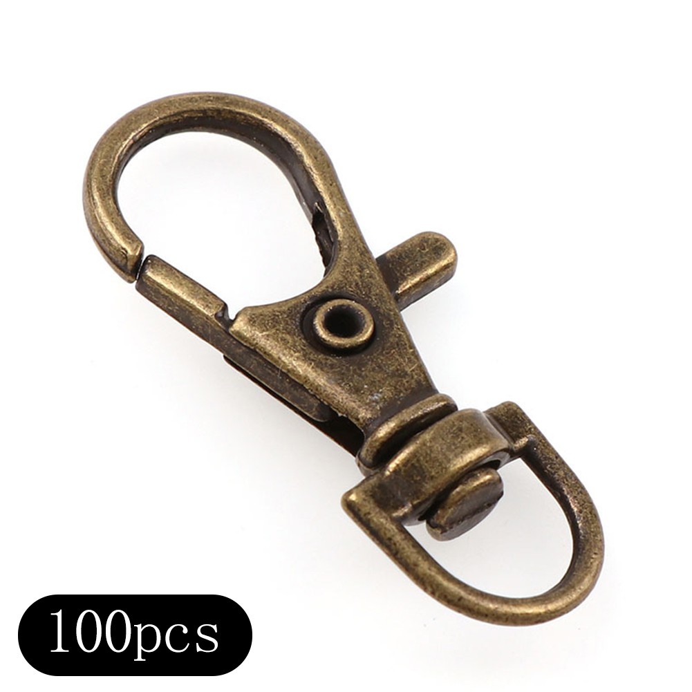 Lierteer 10Pcs Swivel Snap Hooks With Key Rings Metal Lobster Claw ...