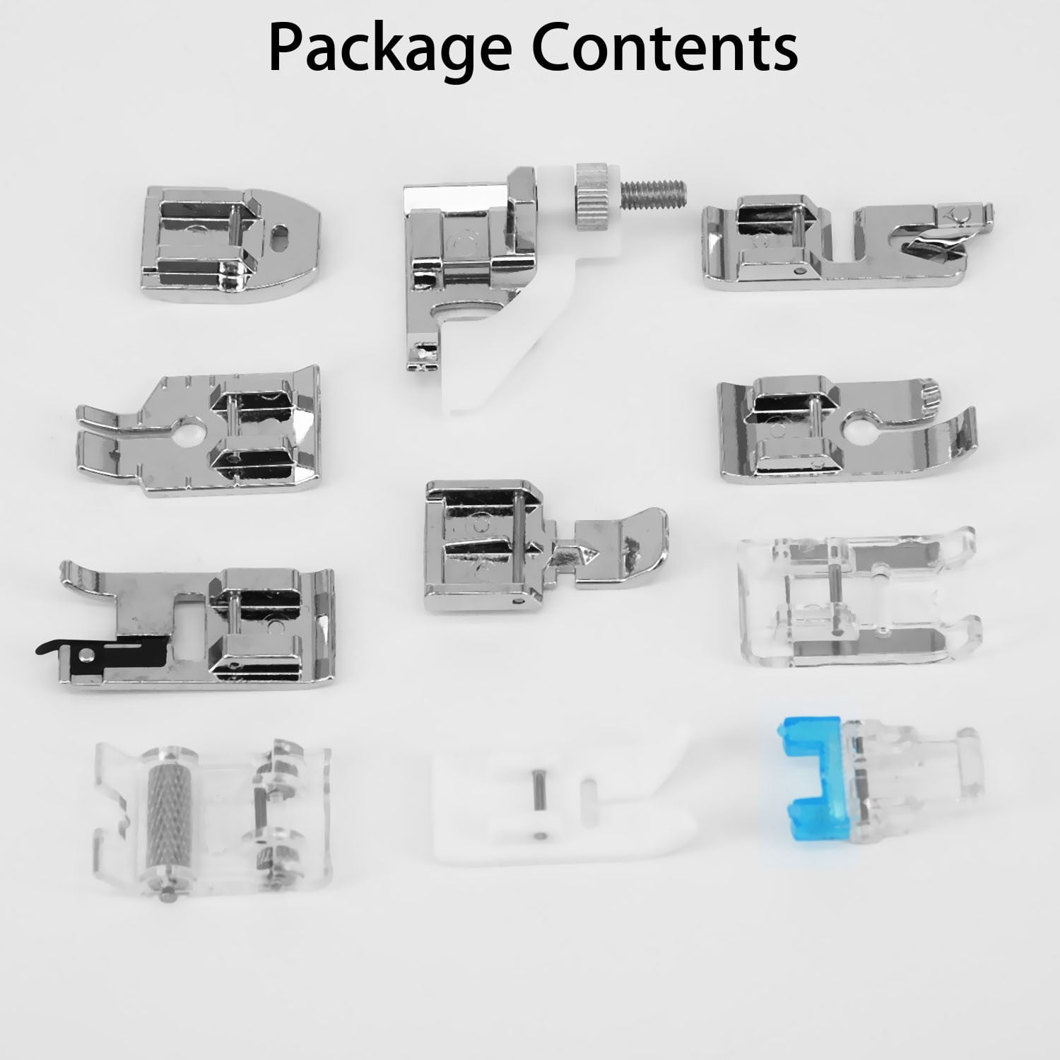 Lierteer 11 Pcs Multi Function Universal Sewing Machine Presser Foot ...
