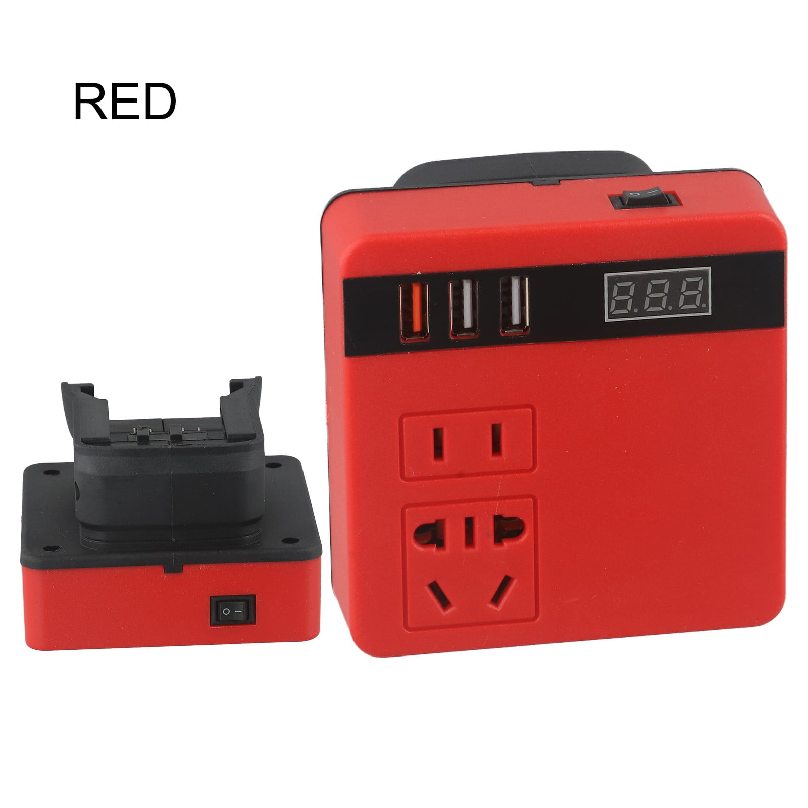 Lierteer 120W Lithium Battery Inverter 21V to 220V AC Multi-Protection ...