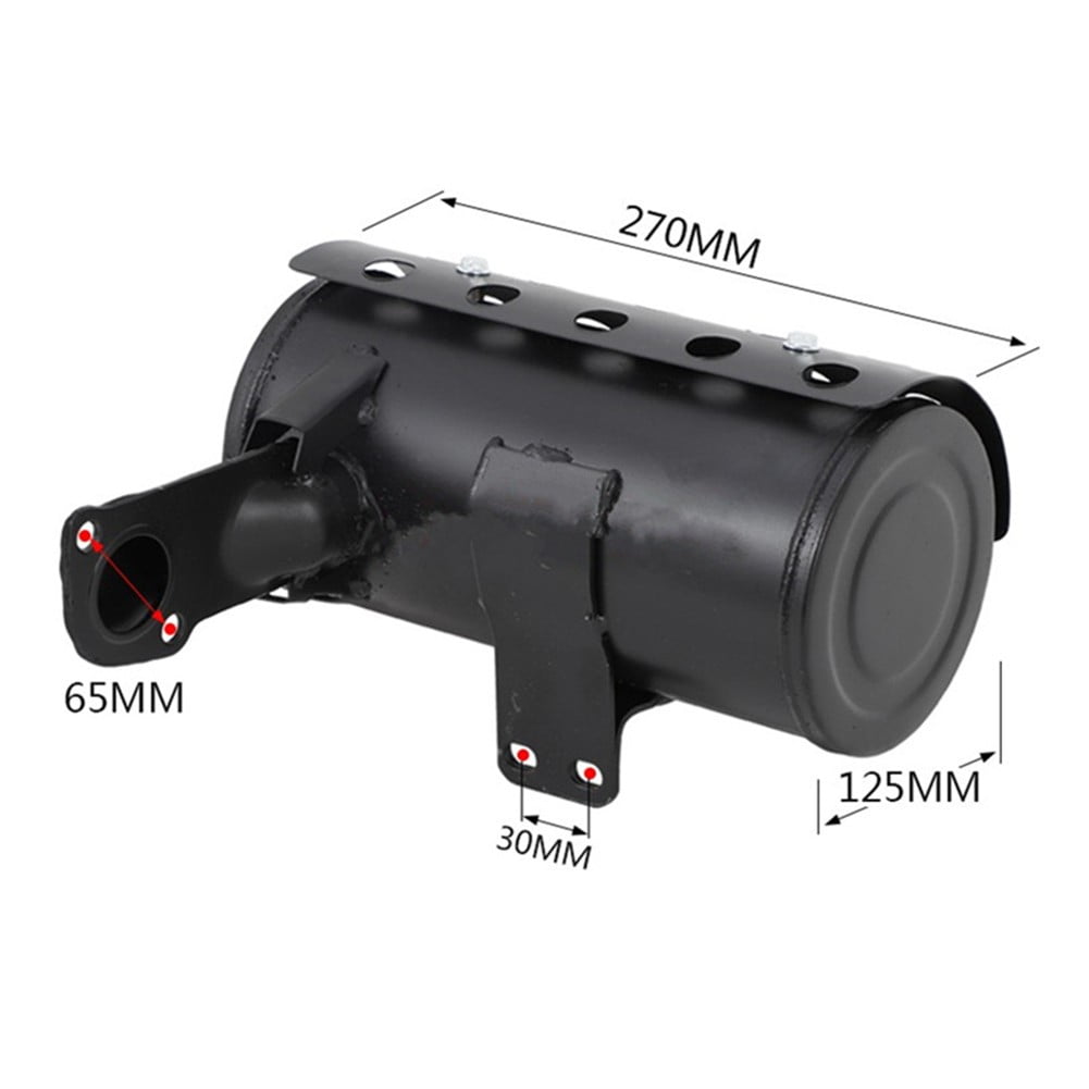 Lierteer 170F178F186F192F Exhaust Silencer Muffler Aluminum Alloy ...