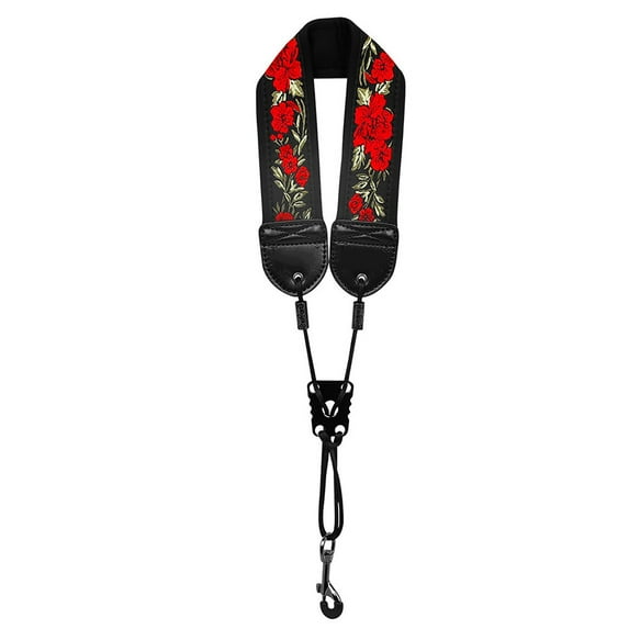 Lierteer 1pc Sax Embroidered Shoulder Strap Saxophone Neck Strap ...