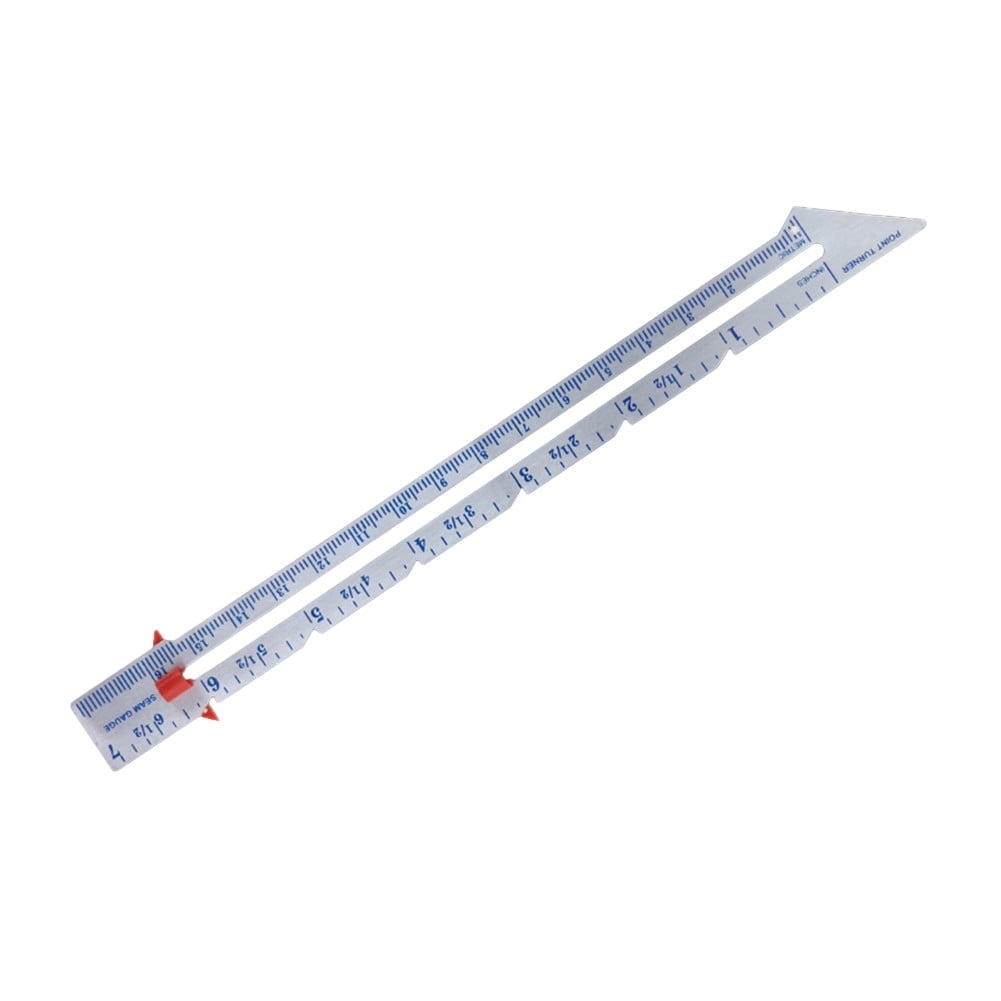 Lierteer 1x Sewing Ruler Measurement Gauge Patchwork Quilted Aluminum ...