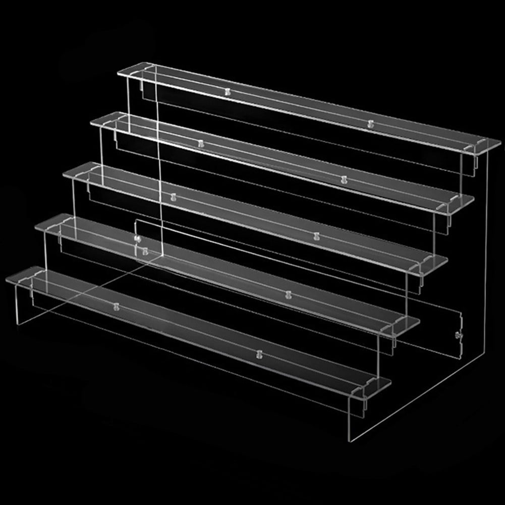 Lierteer 2-5 Layers Acrylic Ladder Display Stand Perfume Doll ...