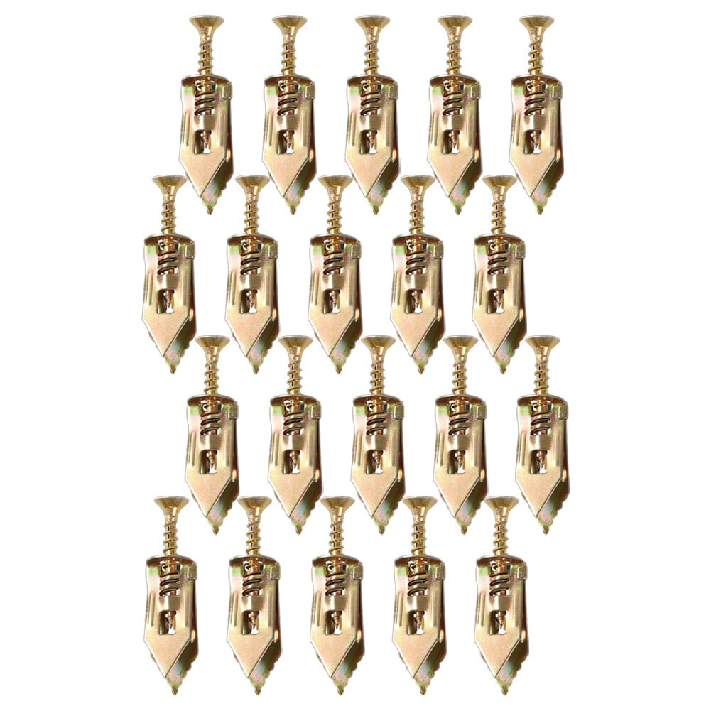 Lierteer 20PCS Expansion Screw Self Drilling Drywall Screws Gypsum ...