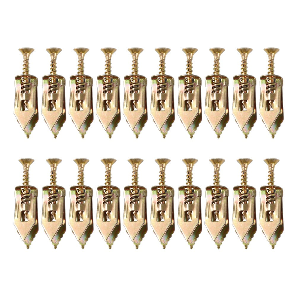 Lierteer 20PCS Expansion Screw Self Drilling Drywall Screws Gypsum ...
