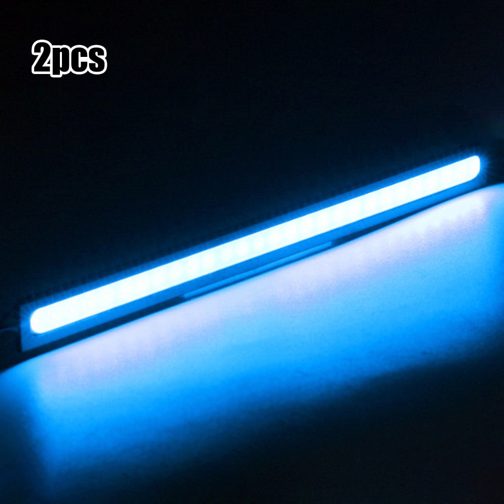 Lierteer 2Pcs 12V LED Car Interior White Strip Lights Bar Lamp Car Van ...