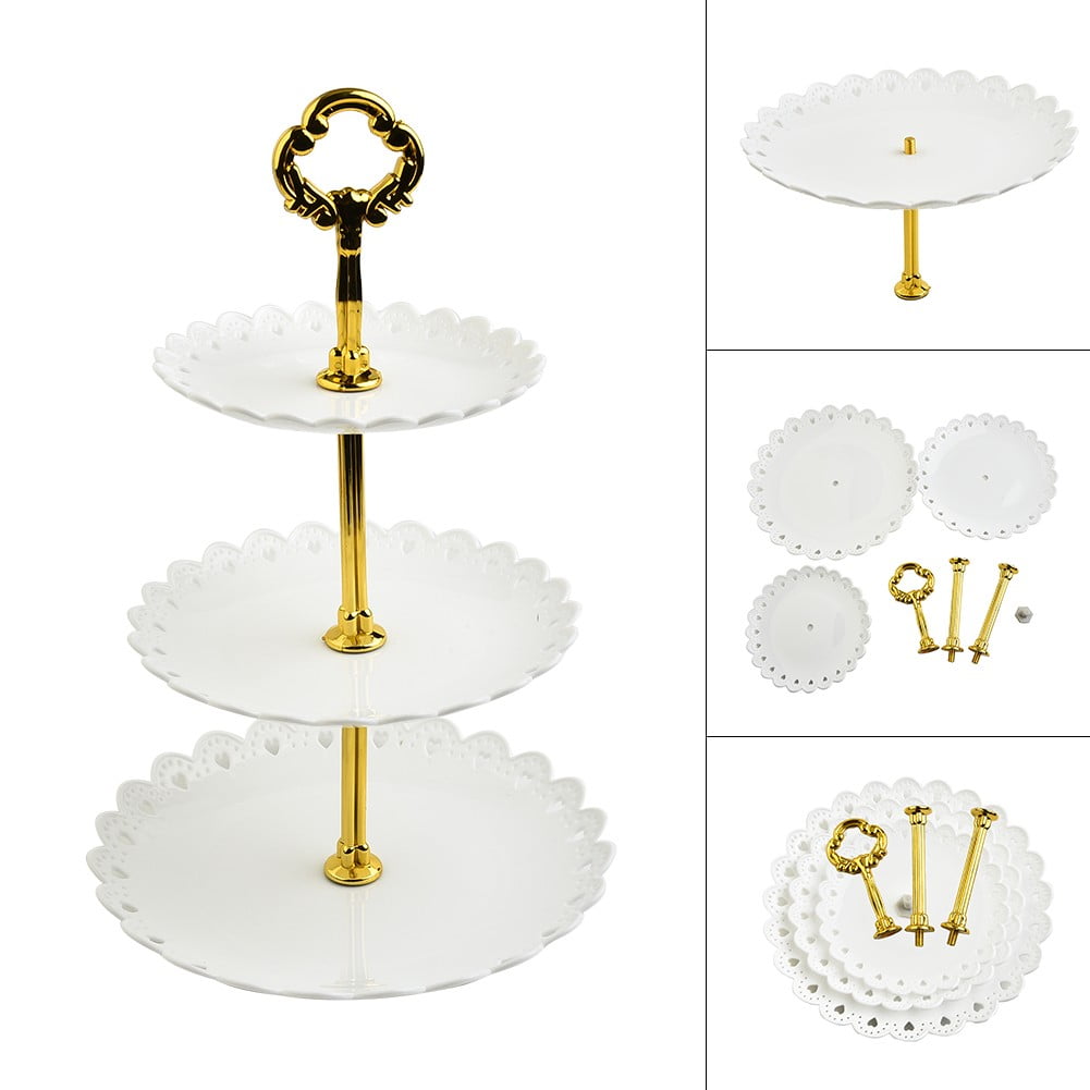 Lierteer 3 Layer Cake Stand Fruit Plate Tray Display Birthday Party ...