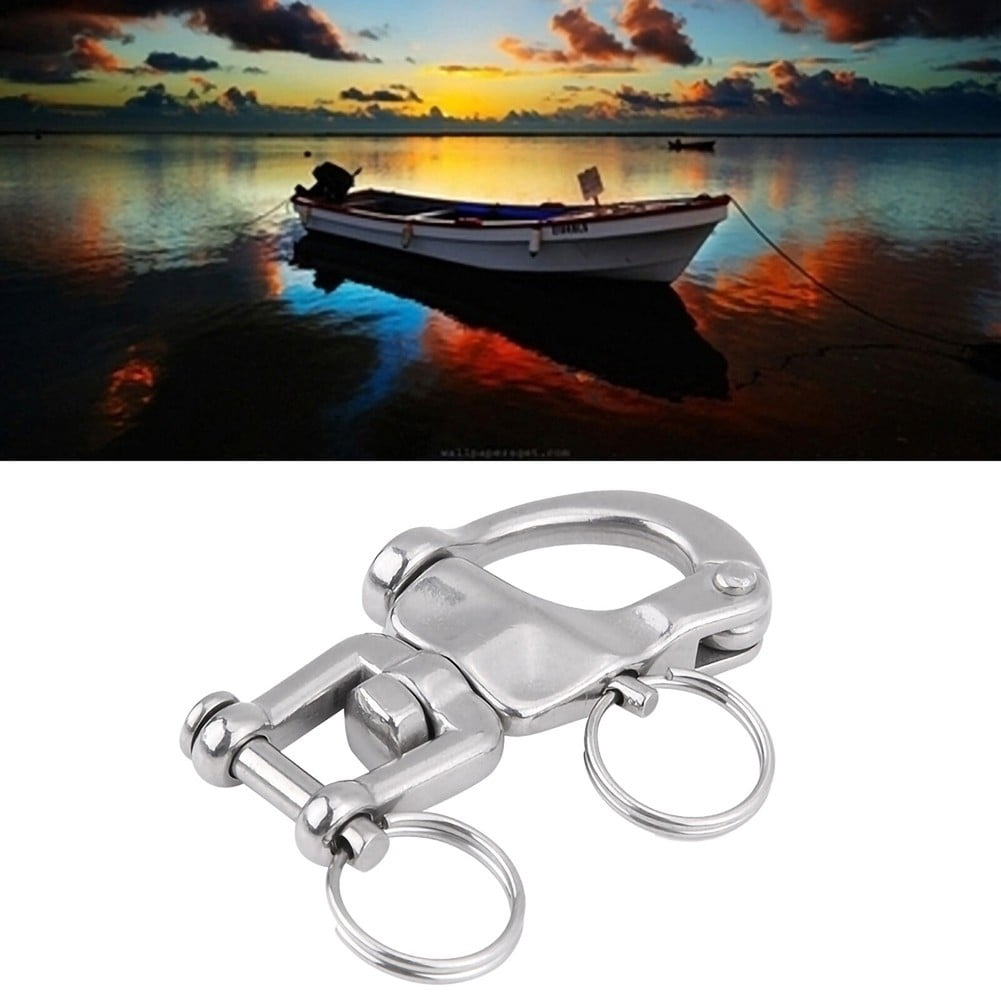 Lierteer 316 Stainless Steel Jaw Swivel Snap Shackle Fit For Sailboat ...