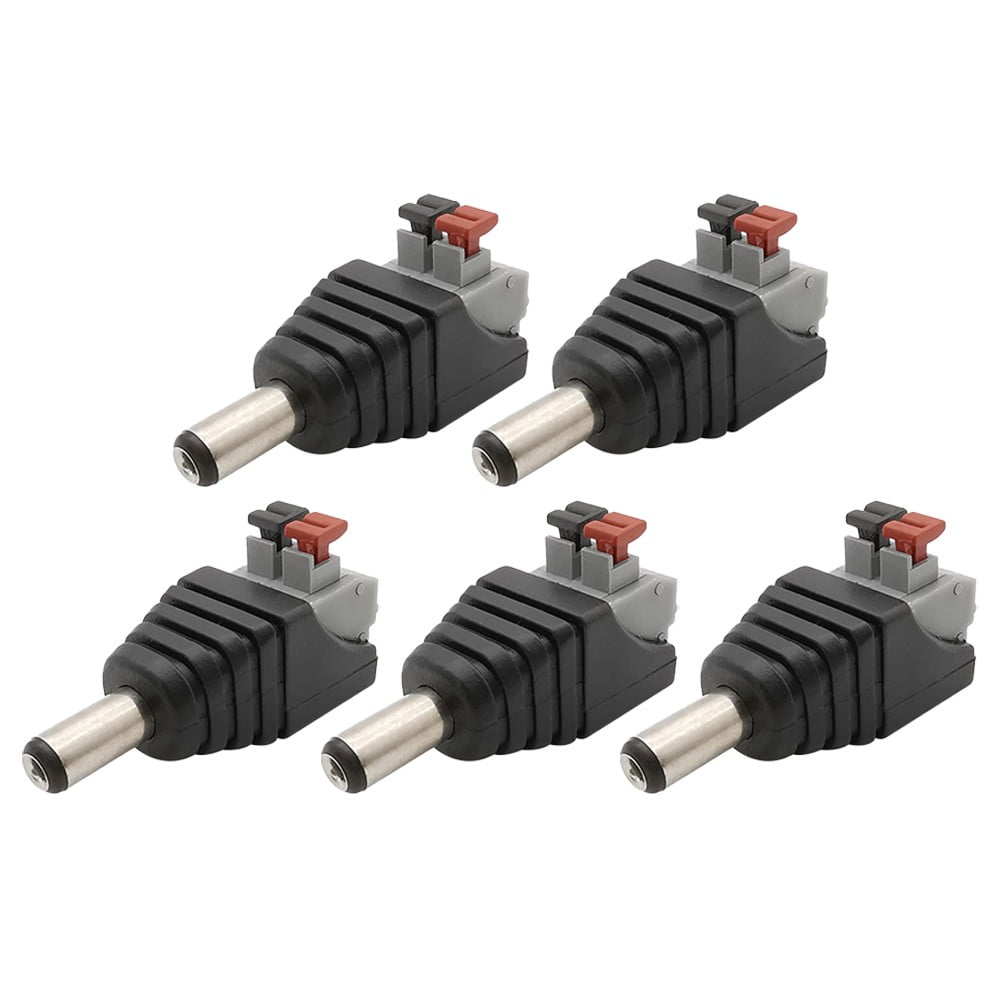 Lierteer 5.5x2.1mm DC Male Female Wire Connector No Screws DC Power Plug Adapter - Walmart.com