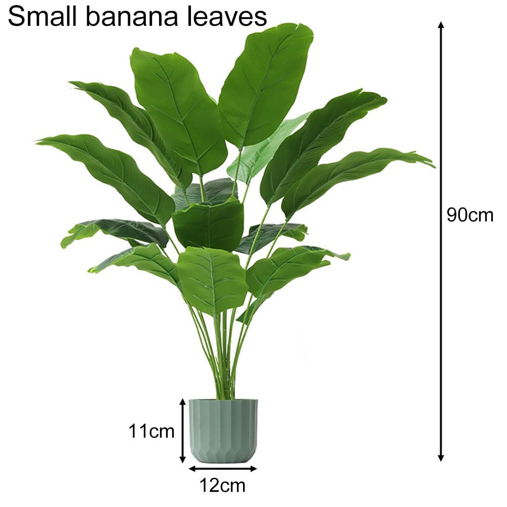 Lierteer Artificial Palm Tree Faux Plant Secure Pe Material Low ...