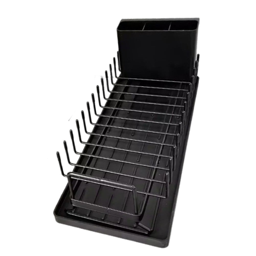 Lierteer Bowl Drain Rack Drawer Built-In Storage Rack Adjustable Pot ...