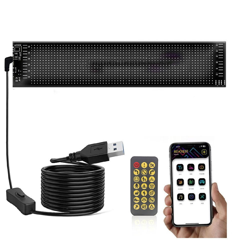 Lierteer Colorful Eye Lamp Soft Screen for Car ,Programmable Flex LED ...