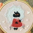 Lierteer Cute Cat New French Embroidery Diy Beginner Handmade Basic ...