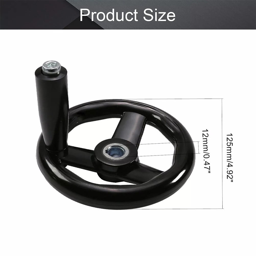Lierteer D125/200/100/160mm 3 Spoke Hand Wheel Lathe Milling Handwheel ...