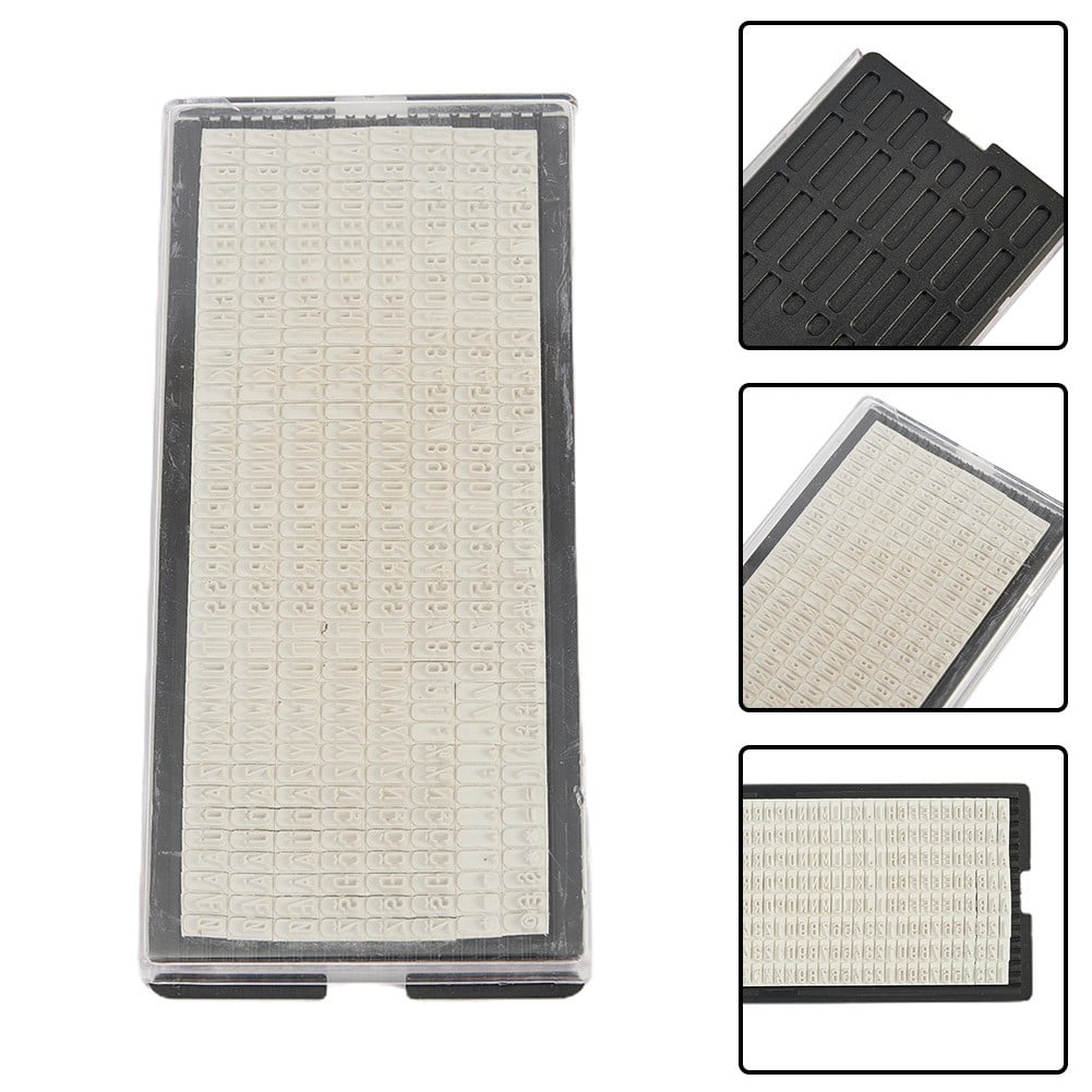 Lierteer DIY Alphabet Number Letter Embosser Personalised Stamp Digital ...