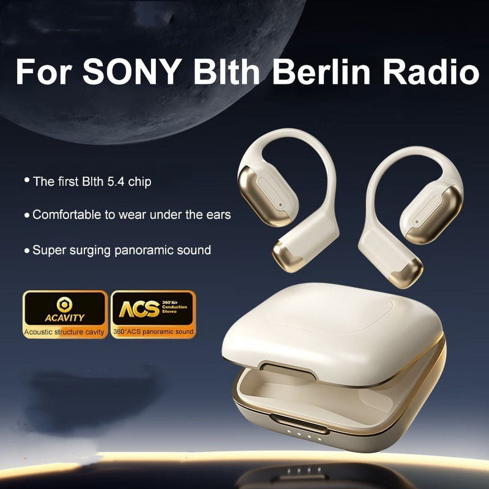 Lierteer ENC Noise Cancelling Air Conduction Headset Exercise 9D Sound ...