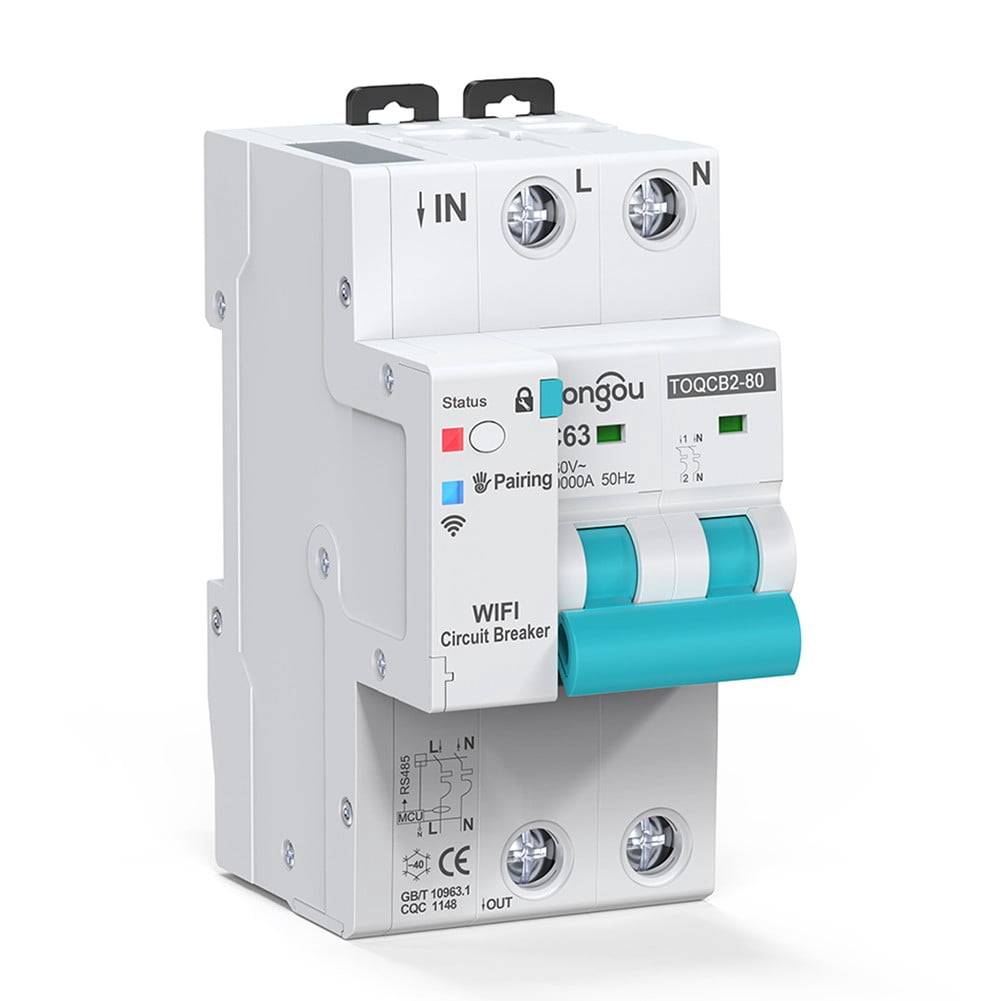Lierteer For Tuya MCB WIFI Metering Circuit Breaker For Smart Life ...