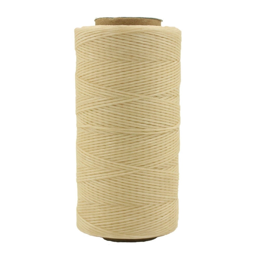 Lierteer Hand Sewn Braided Wax Cord 150D Small Roll Leather Flat Wax ...